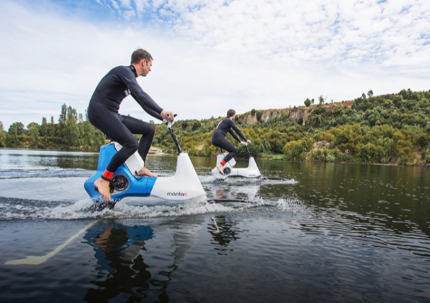 Ride on Water with a New Hydrofoil Bike from New Zealand