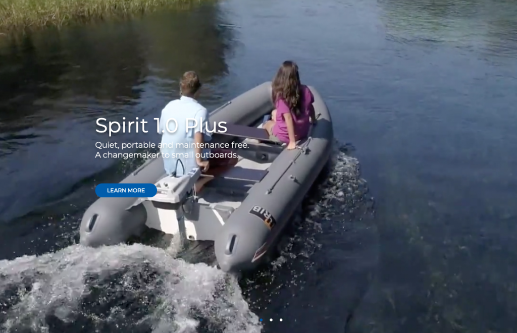 New 3-hp Electric Outboard. It’s lightweight, and It Floats