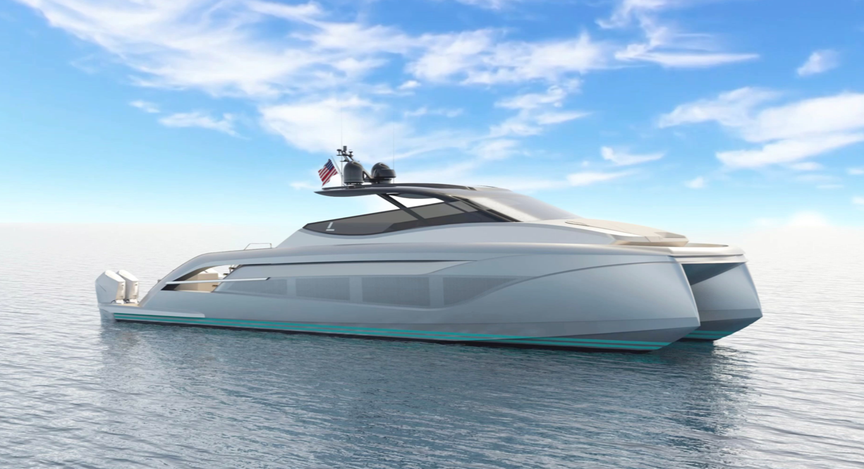 Lazzara Designs New 60-Foot Outboard Cat