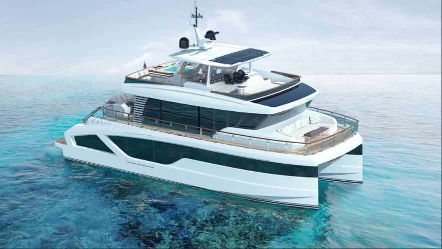 Lazzara Building Luxury 70 Power Cat