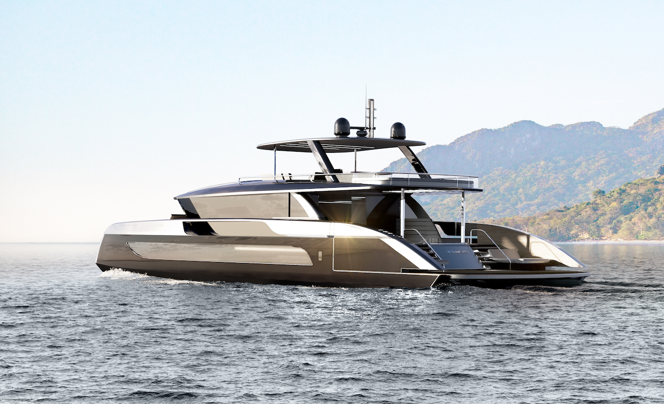 Sunreef Building Sleek New Hybrid 88 Ultima Cat