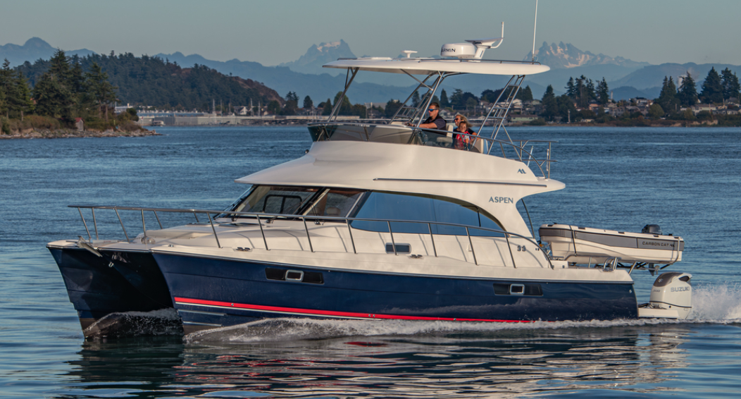 Aspen Power Cats Debuts their new C128 at Annapolis Show